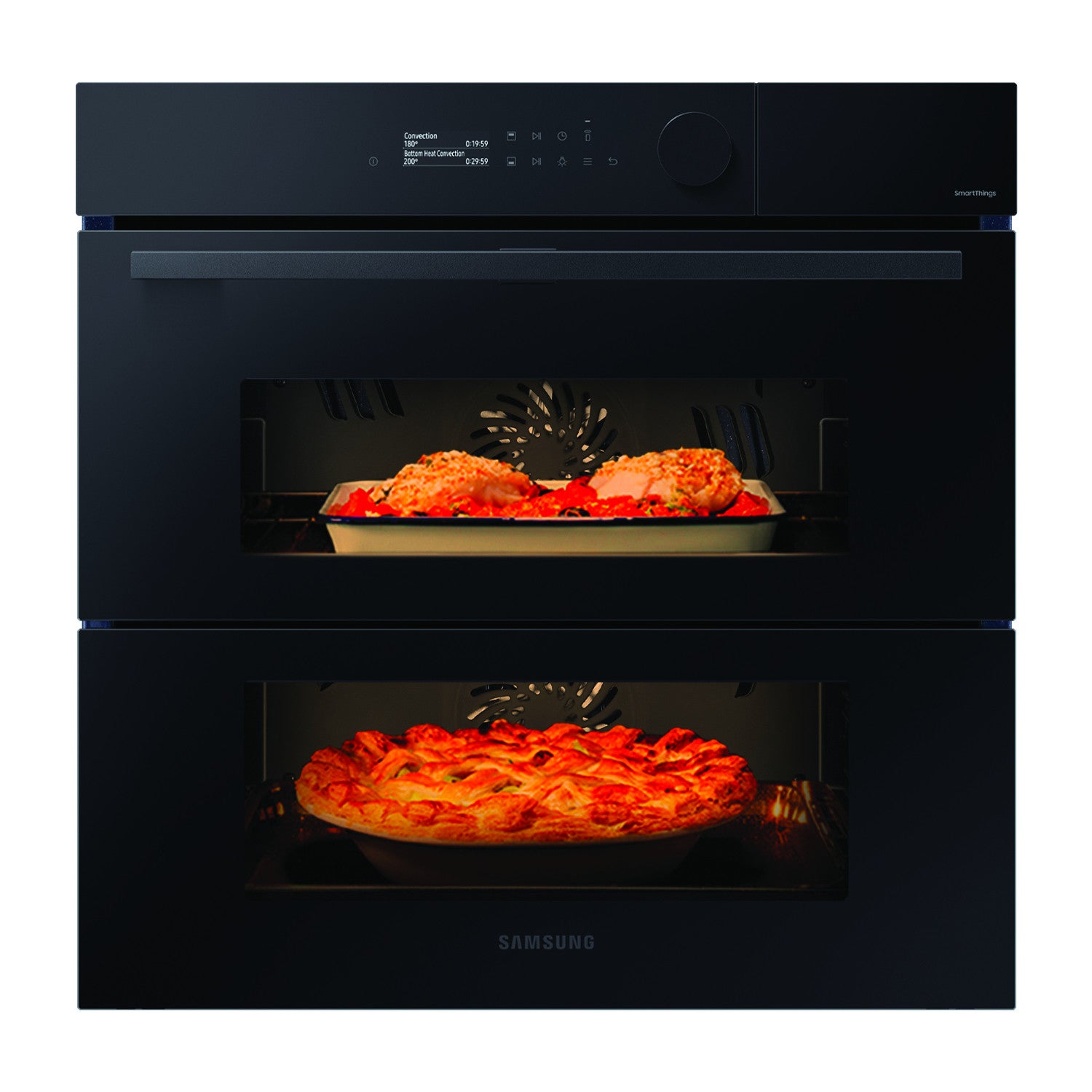 Forno Elettrico Samsung NV7B5760WBK a Vapore Dual Cook Flex 76 LT Wi-Fi Classe A+ Nero | Leroy ...