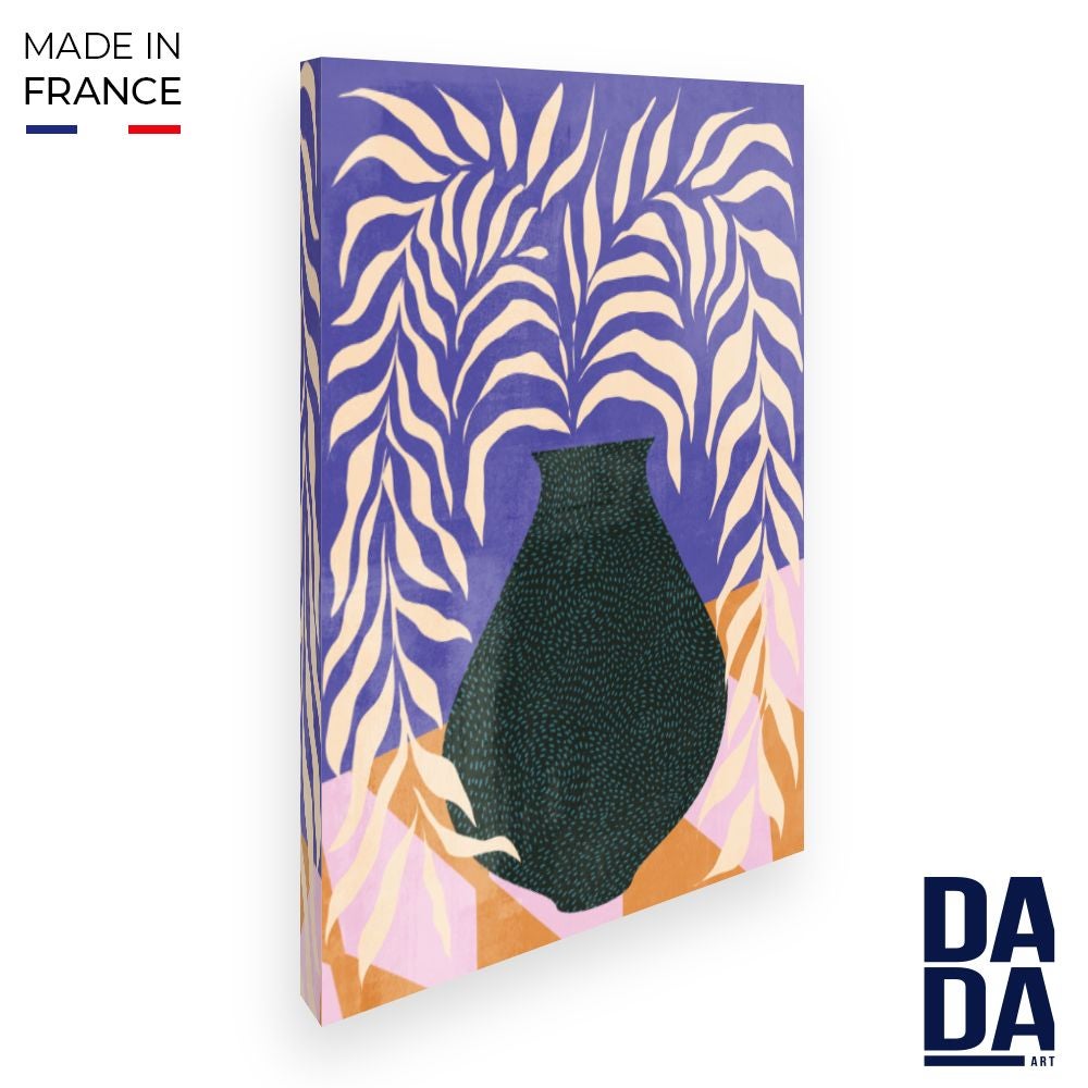 Toile Vase végétal / 75x112cm / Fabriqué en France / DADA ART | Leroy ...