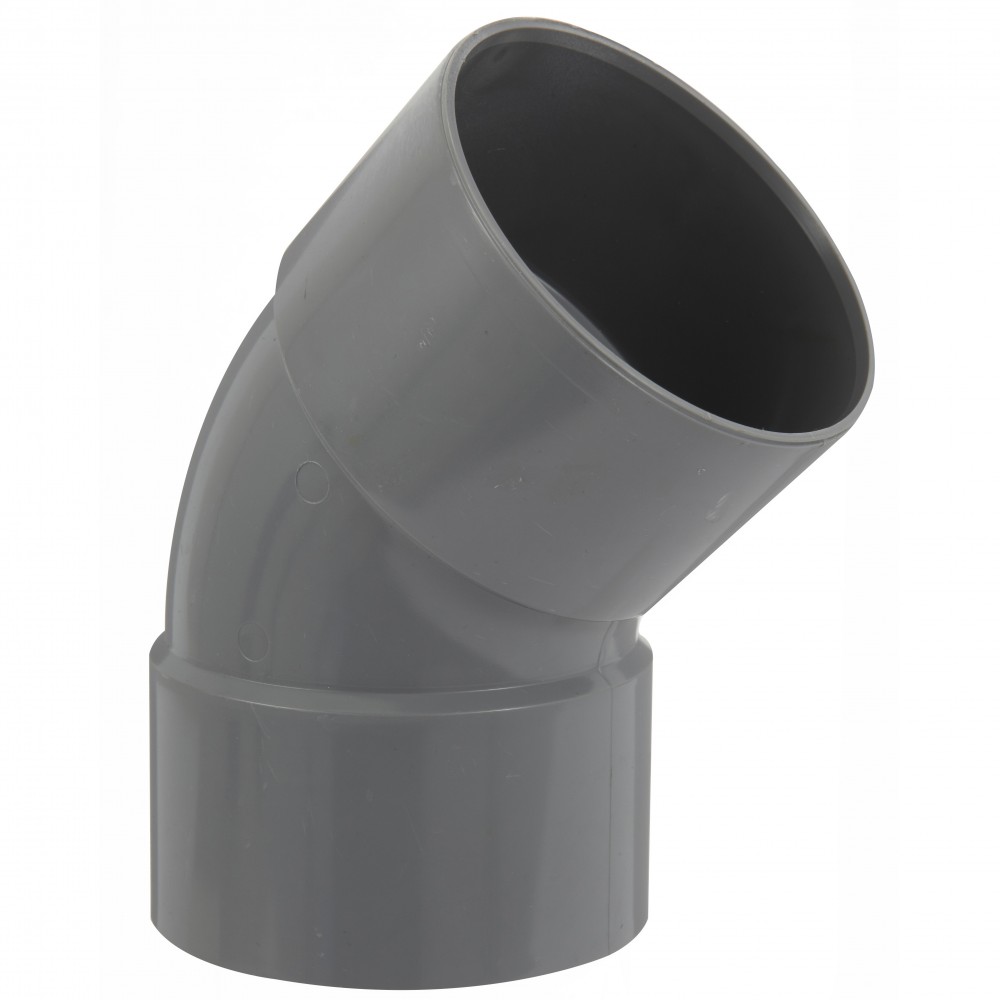 Codo 45° en pvc para pegar, hembra / hembra, D100 | Leroy Merlin