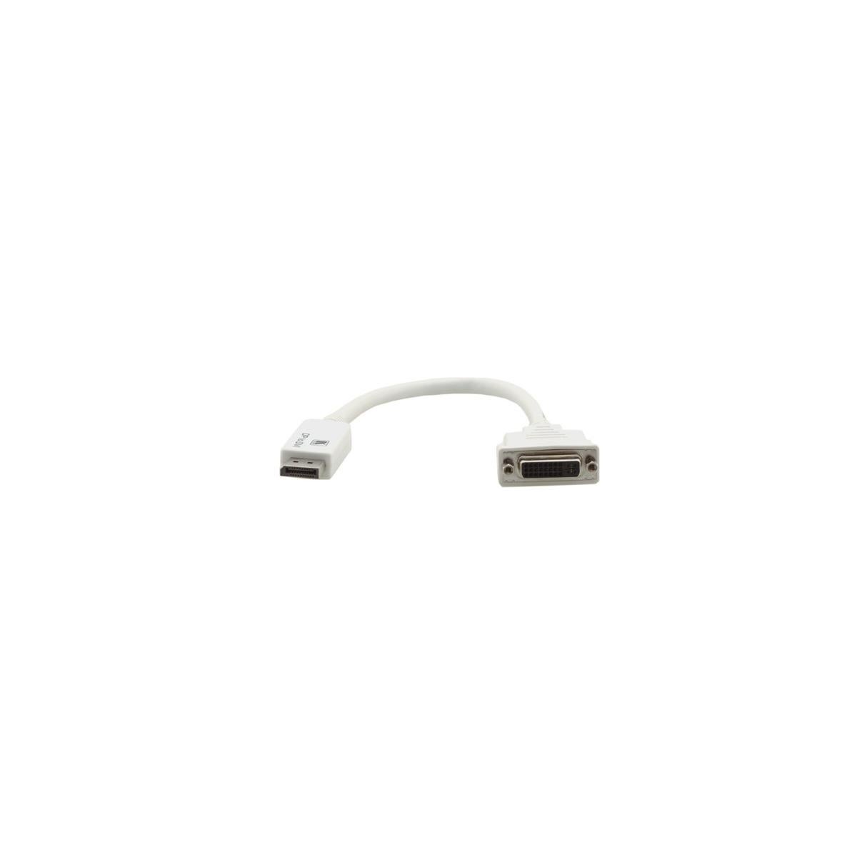 Kramer Electronics DP - DVI-I 0.3m 0,3 m DisplayPort Blanc | Leroy Merlin
