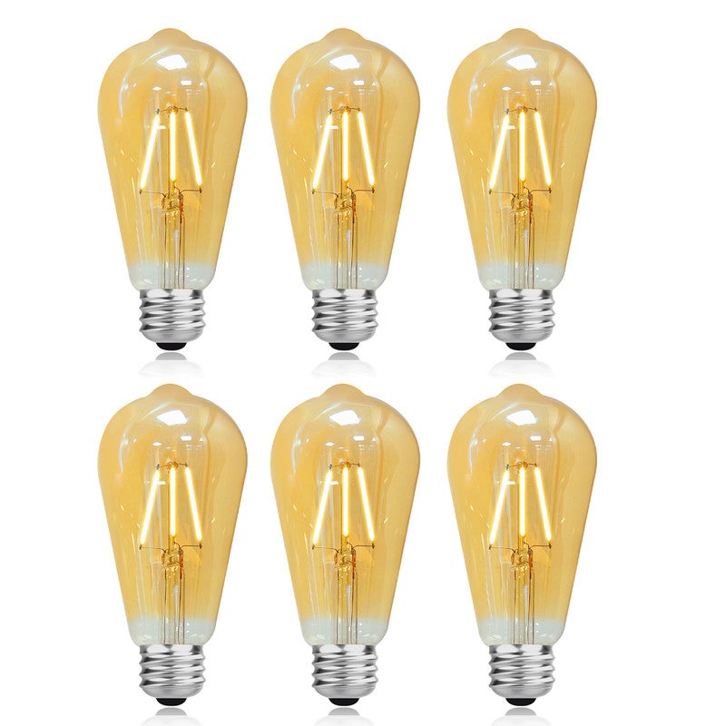 ST64 Bombillas LED, Base E27, 220-240V, 4watt,2700k,Regulables, Pack de 6 Unidades | Leroy Merlin