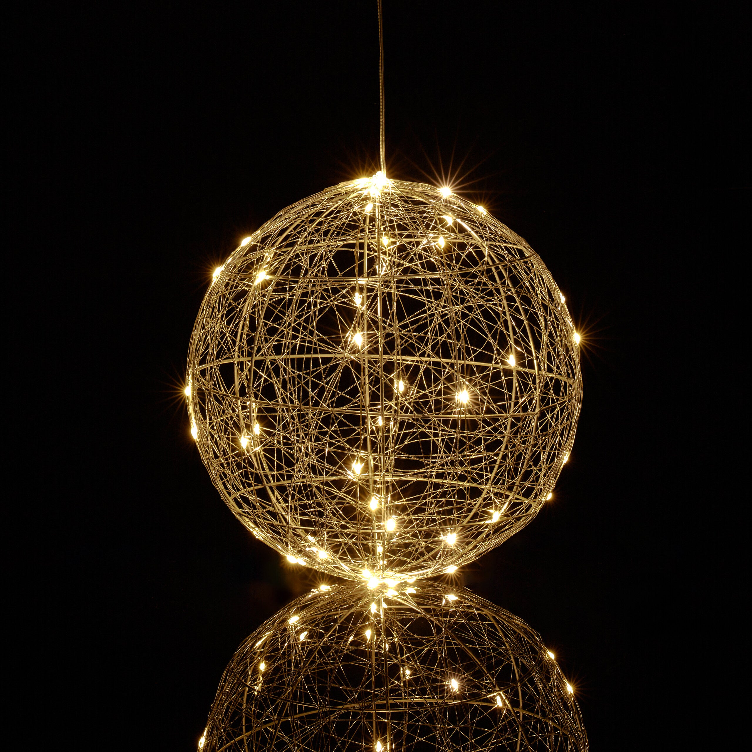 Relaxdays Bola Luces LED Decorativa, Lámpara Esfera, para Colgar o ...