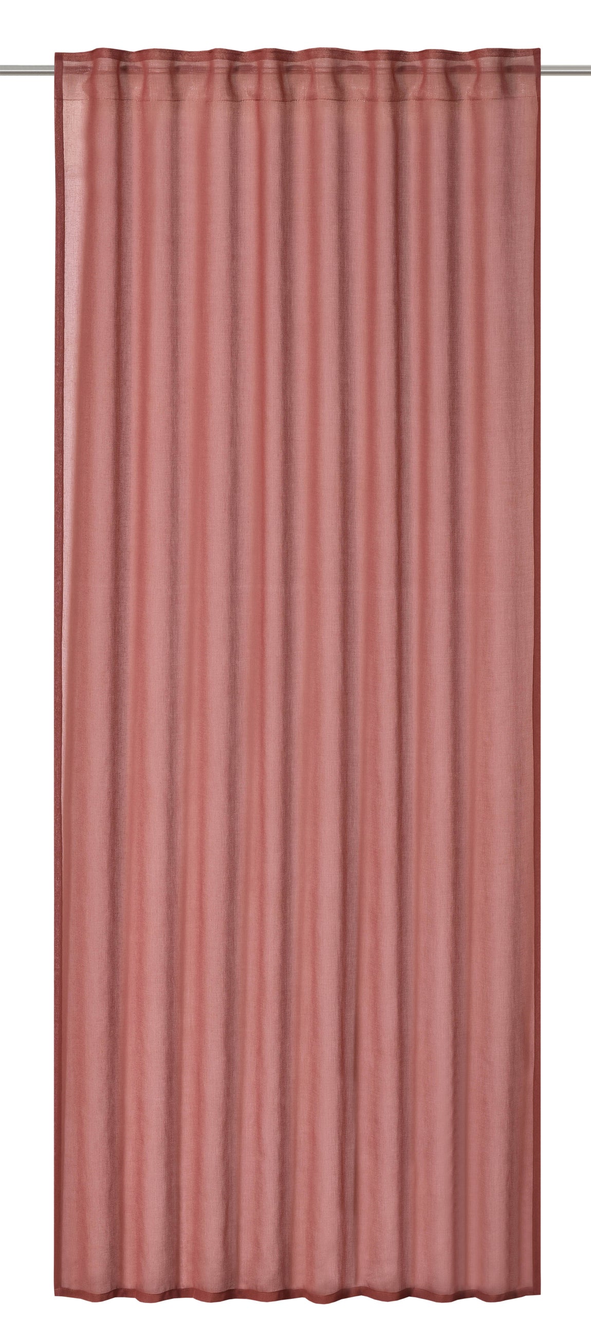 Elbersdrucke Rideau avec passants cachés Air 06 cognac-rouge semi ...