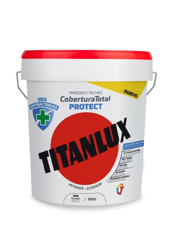 TITAN PROTECTOR COBERTURA ANTIBATERIANA BLANCA 15 L. | Leroy Merlin