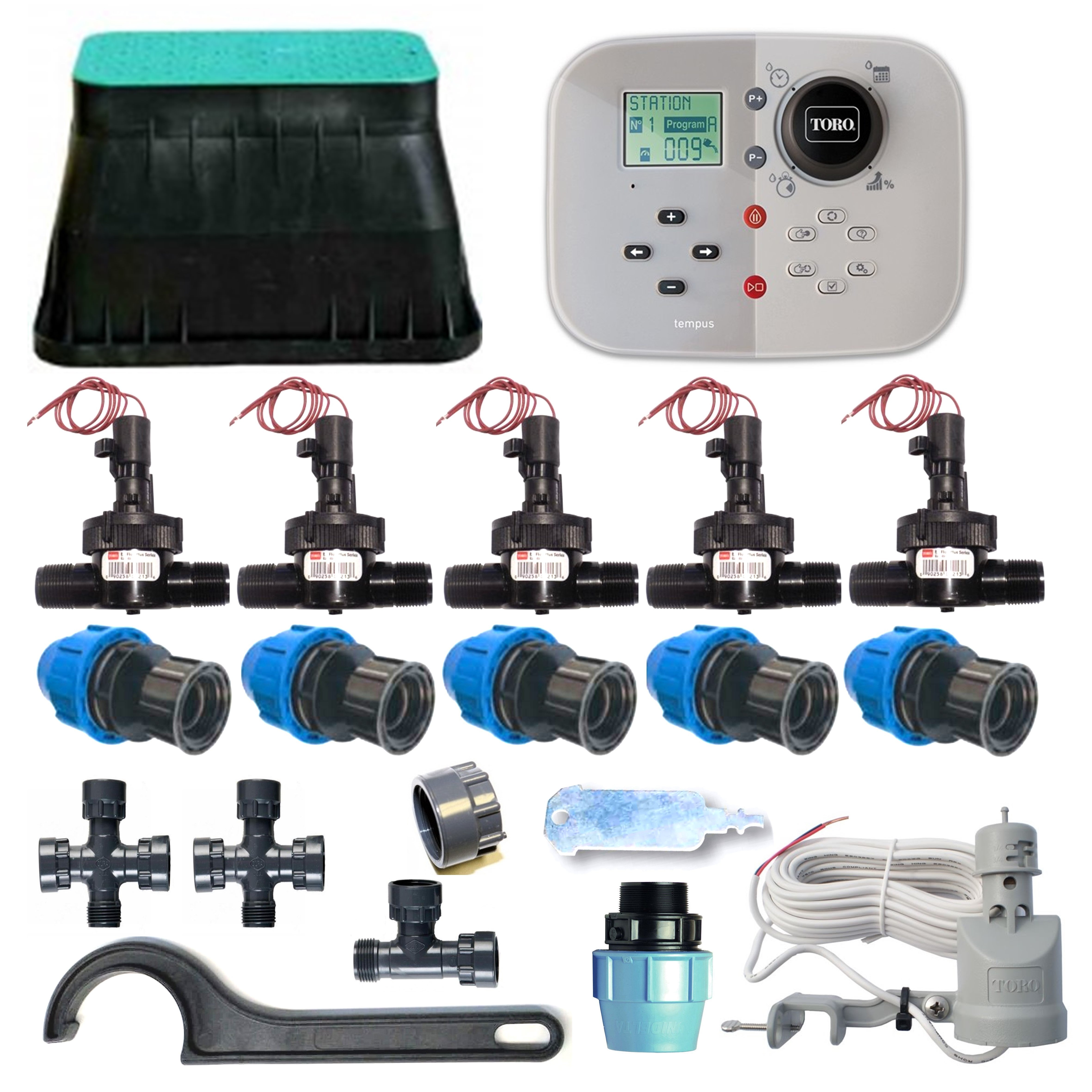 Kit d'irrigation 24 V 5 zones Toro Tempus | Leroy Merlin