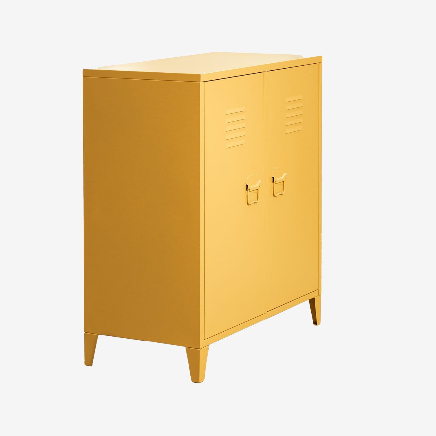 SKLUM Buffet casier 2 portes en acier Pohpli Jaune Albero | Leroy Merlin