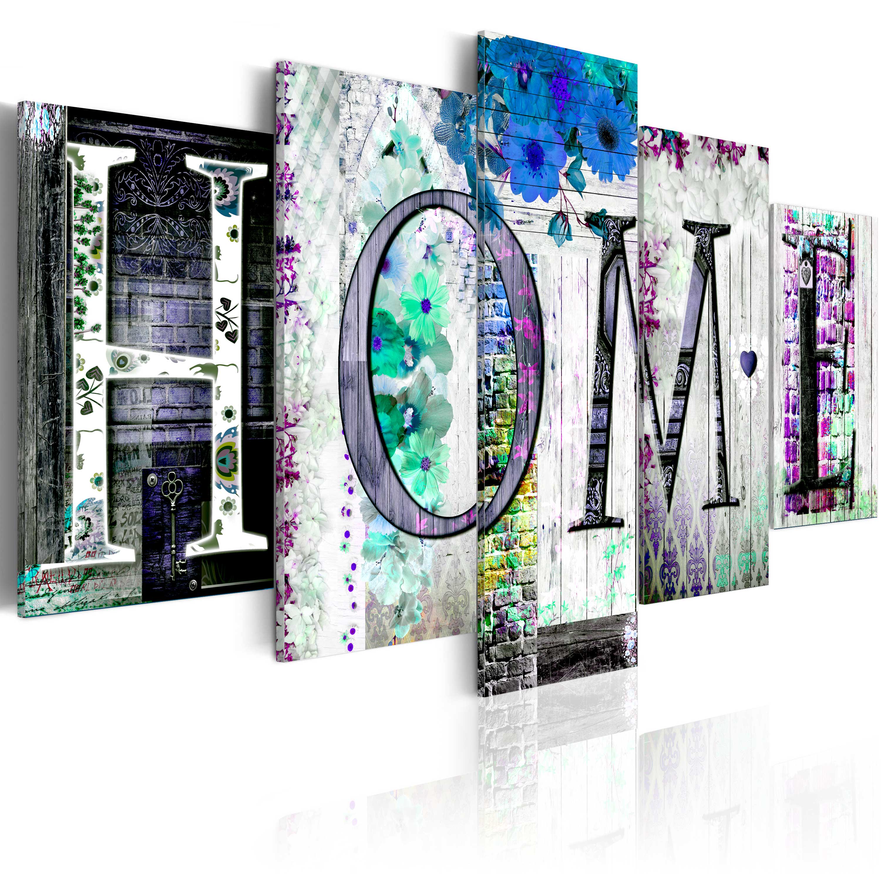 Tableau - Solid foundation in navy 200x100 cm | Leroy Merlin