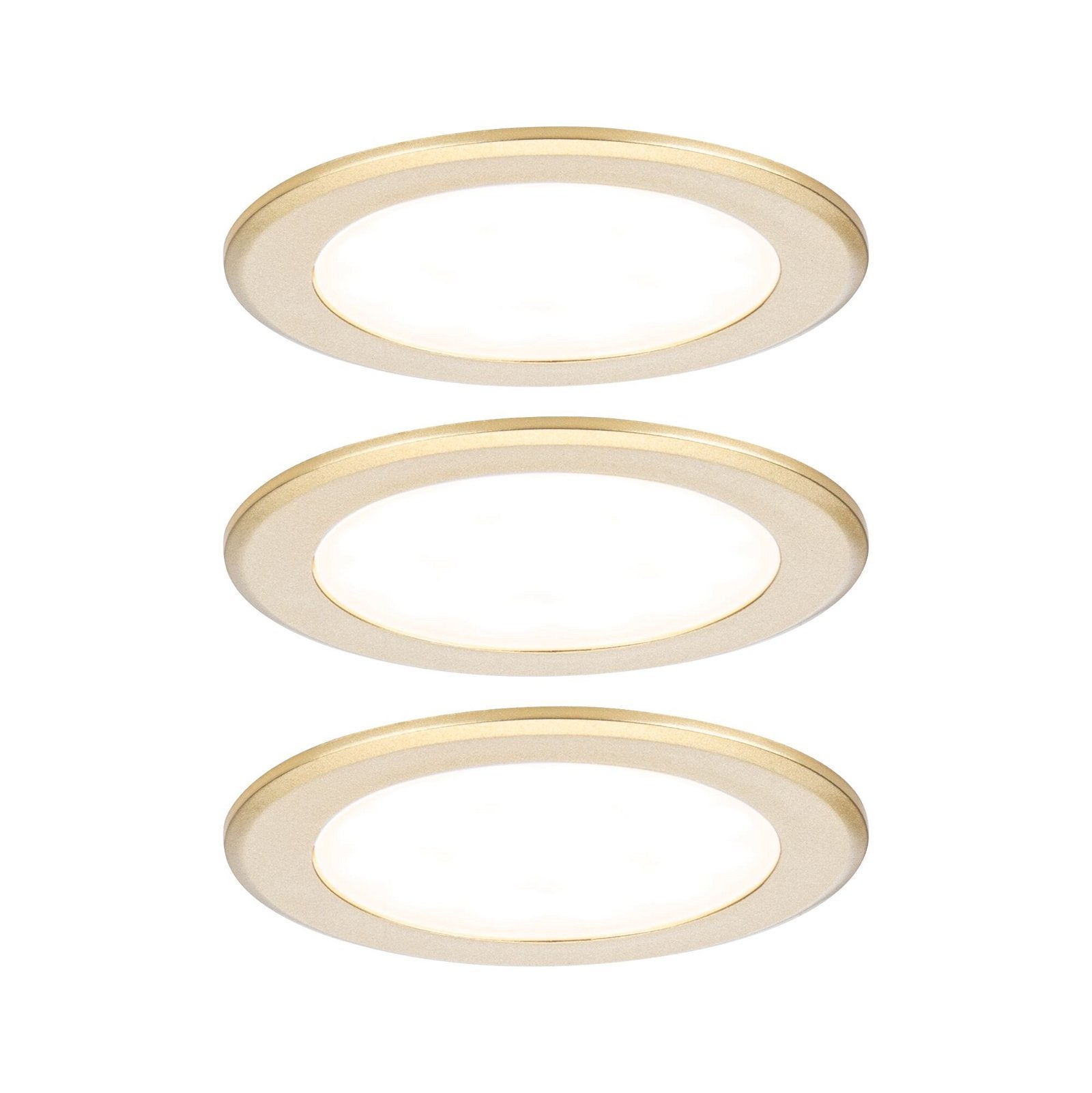 Éclairages encastrés LED pour meubles Kit de 3 rond 65mm 3x2,5W 3x180lm ...