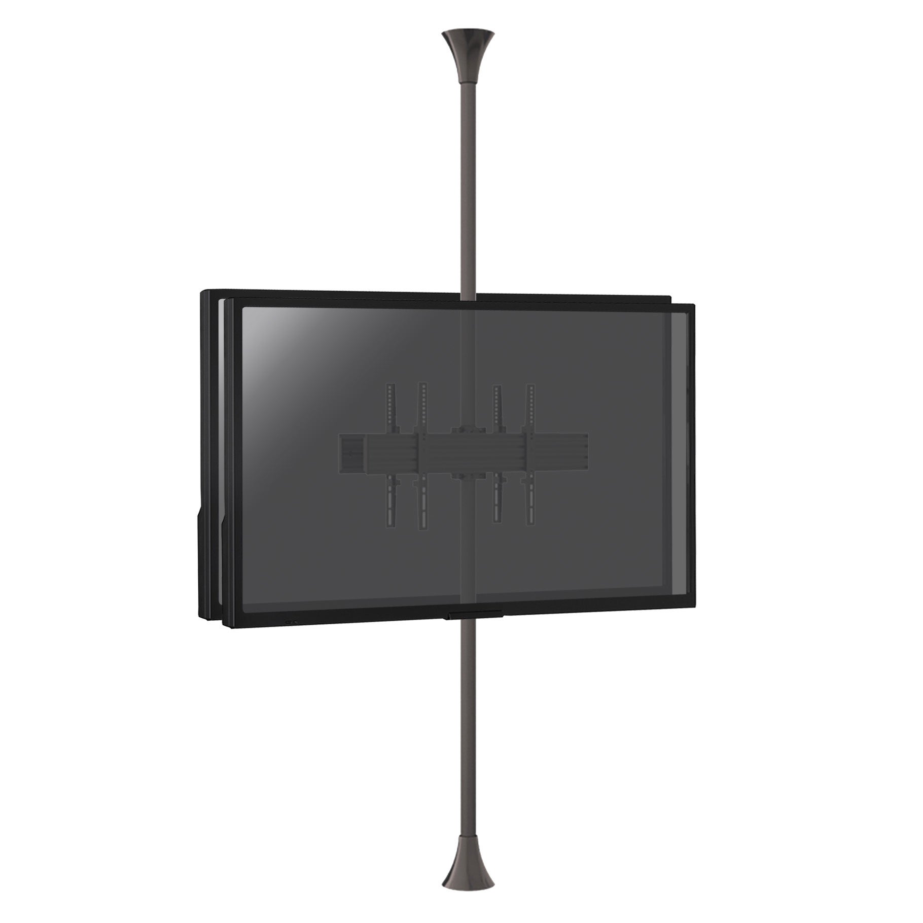 KIMEX - Support sol-plafond inclinable pour 2 écrans TV back to back 32 ...