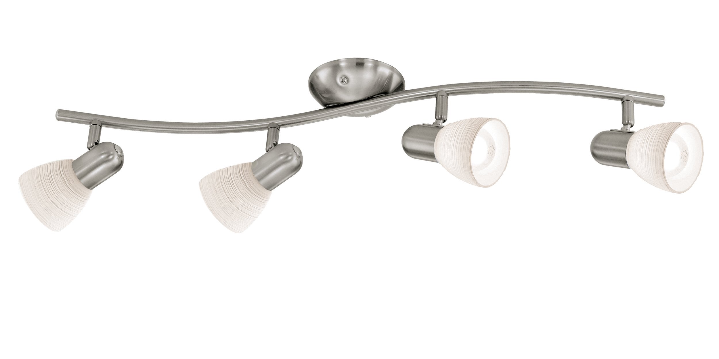 Spot EGLO Spot DAKAR 1 E14 4X40W en acier nickel mat 650x100mm | Leroy ...