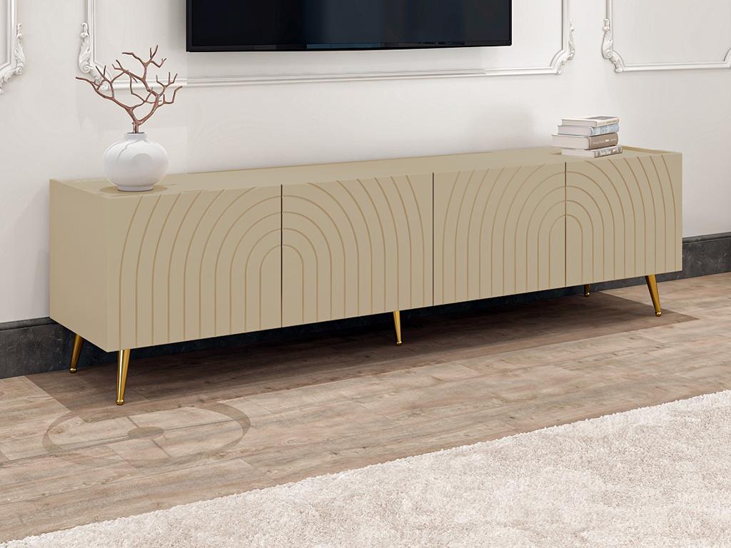 Meuble TV avec 4 portes - Beige - NORSIM de Pascal Morabito | Leroy Merlin