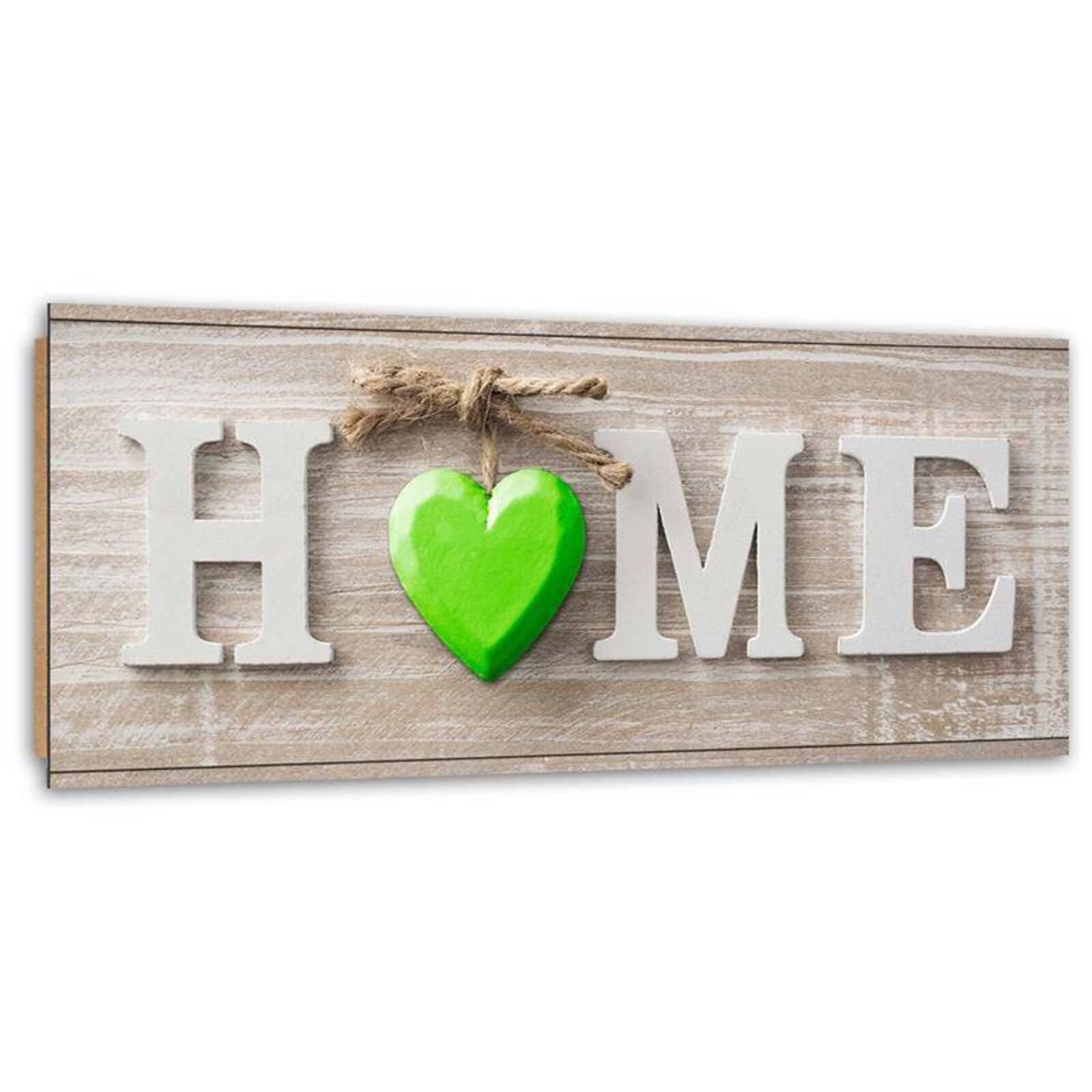 Tableau bois accueil accueil coeur vert | Leroy Merlin