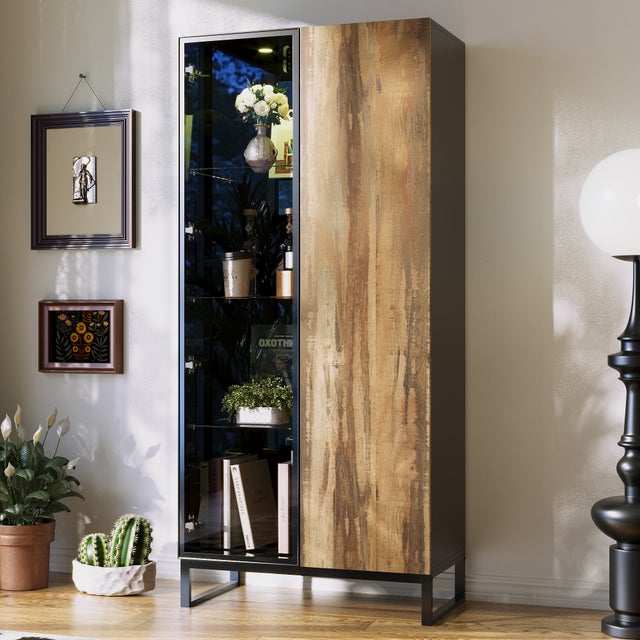 Buffet avec vitrine au meilleur prix | Leroy Merlin