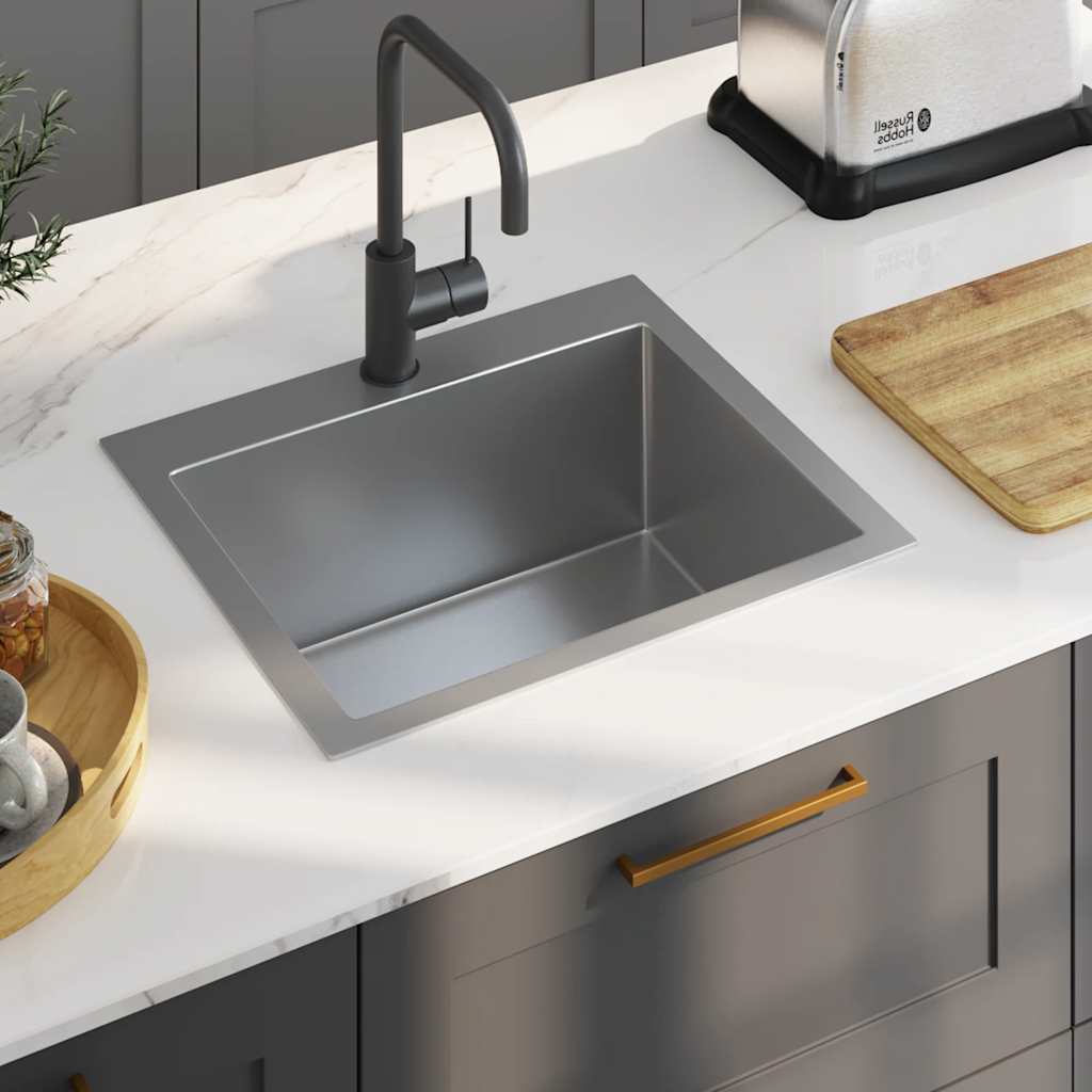 Fregadero de cocina artesanal, acero inoxidable. | Leroy Merlin