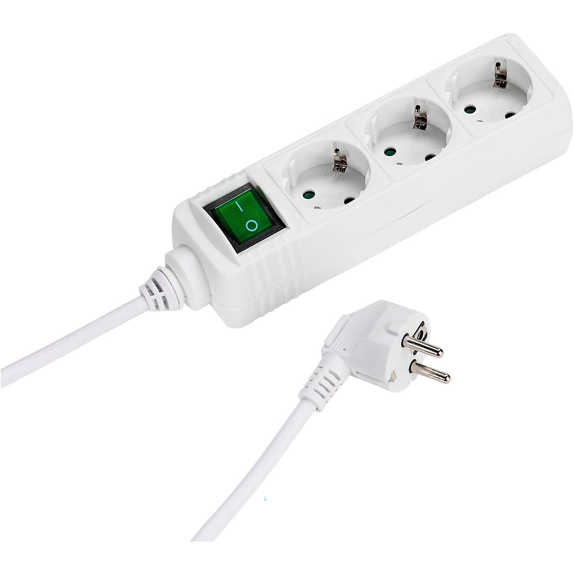 Multiprise Electrique, 3 prises, Interrupteur, Dispositif de Sécurité ...
