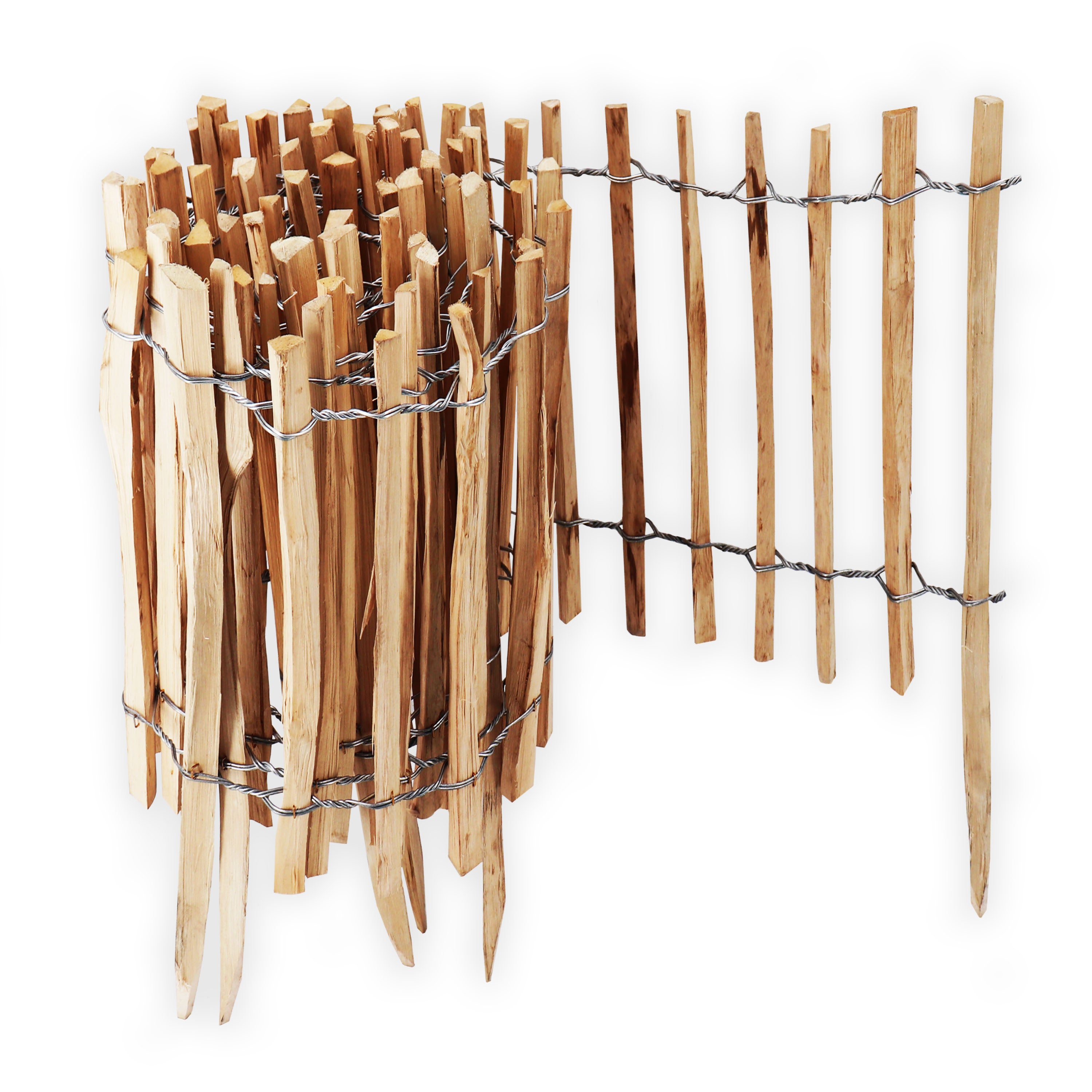 Clôture de 35 m Rollboarder Espacement des lattes de 50 cm Clôture de ...