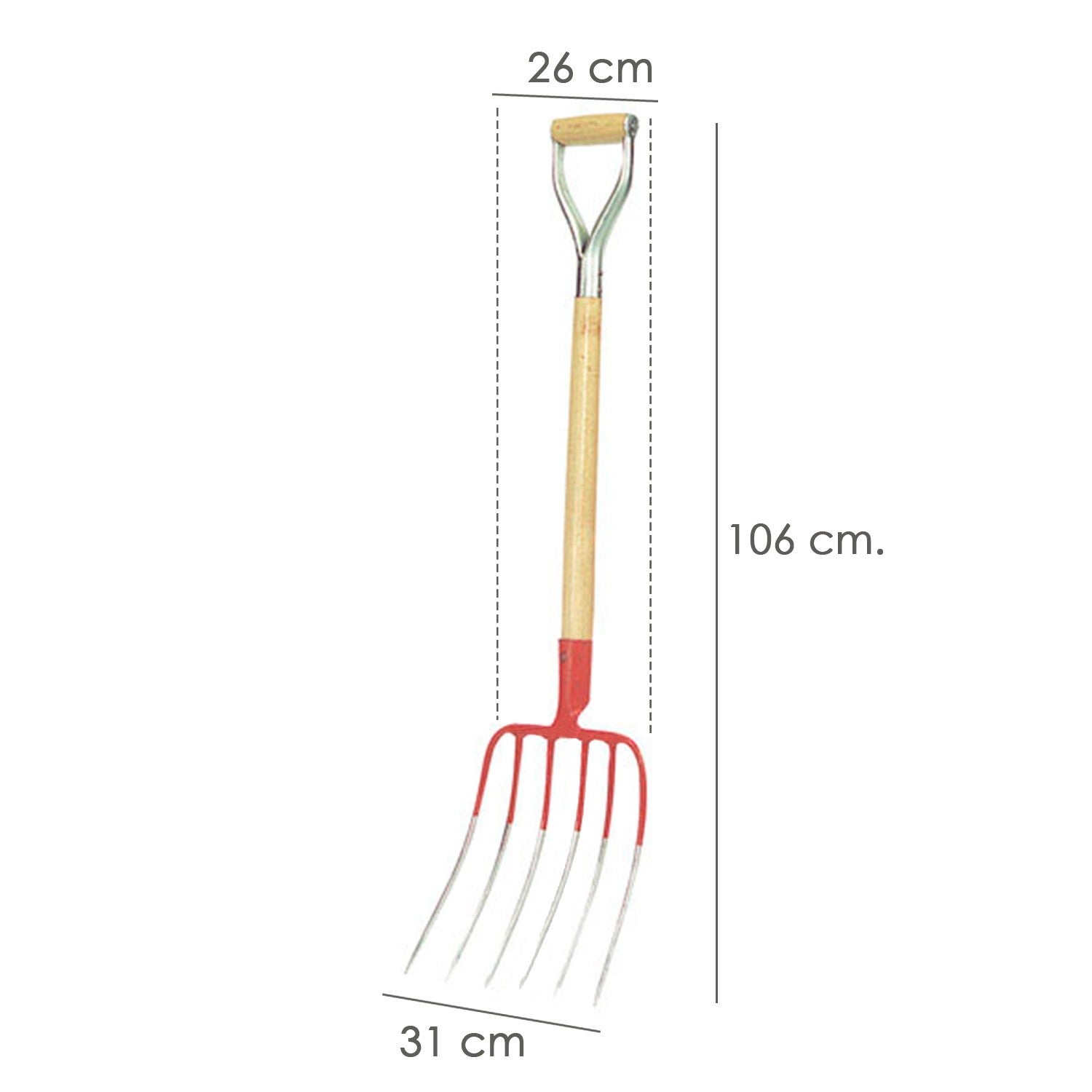 Forchetta Con Manico Ad Anello 560/6 Denti | Leroy Merlin