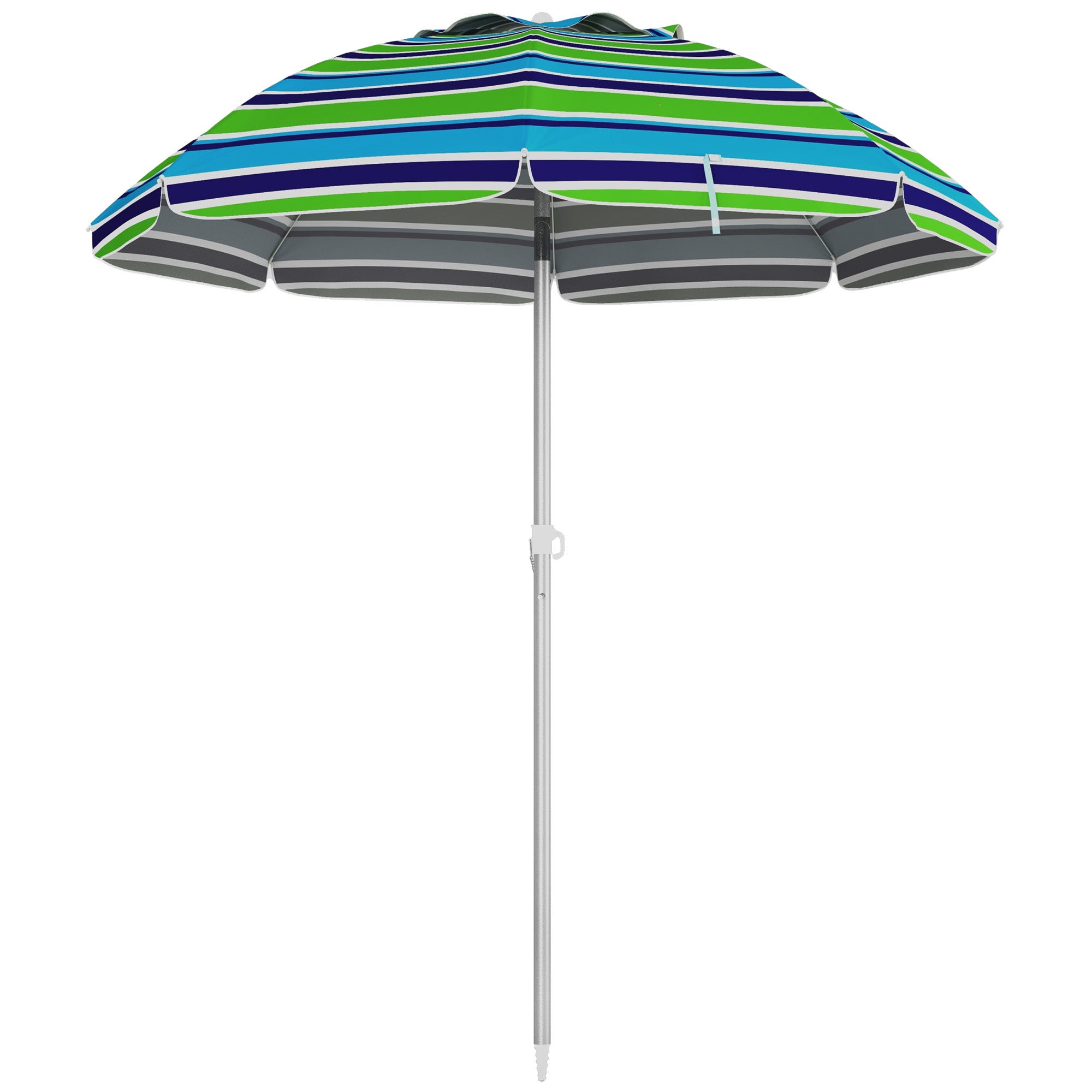 Parasol de plage parasol inclinable rond parasol d'extérieur hauteur ...
