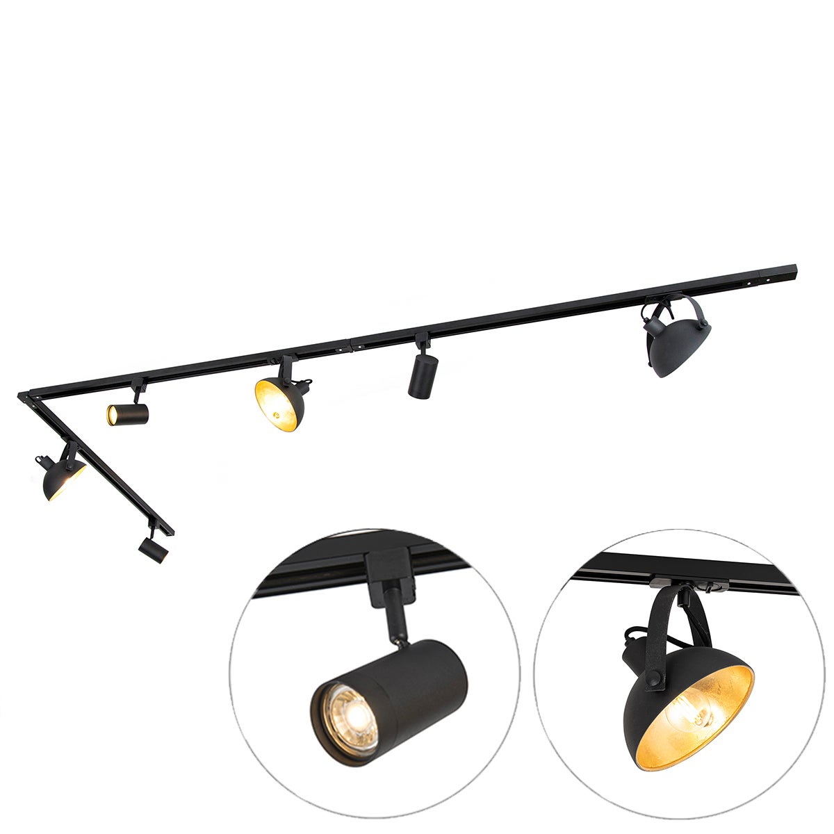 Système de rail luminaire plafond compatible pour led - monophasé avec ...