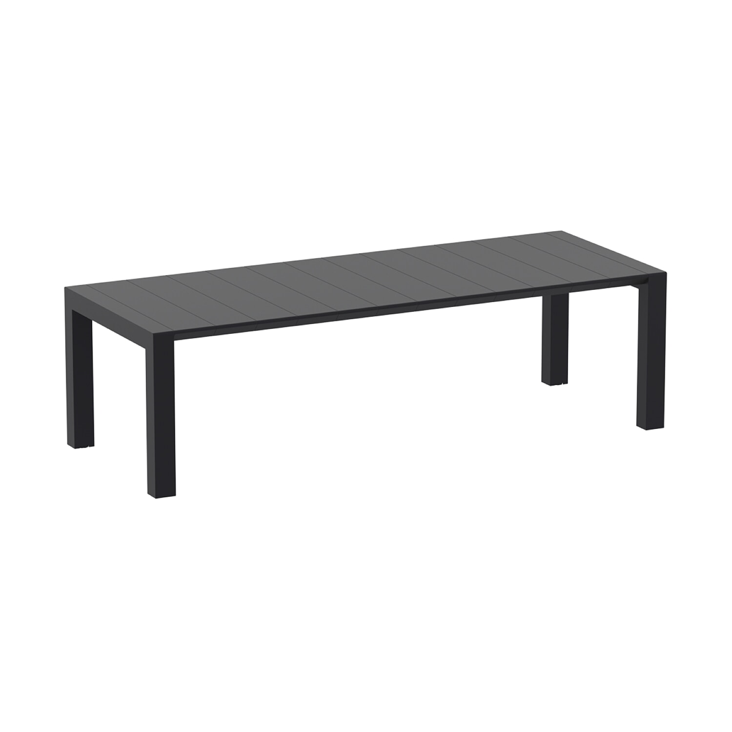 Garbar VEGAS Mesa Extensible Interior, Exterior 100x260/300 Negro ...