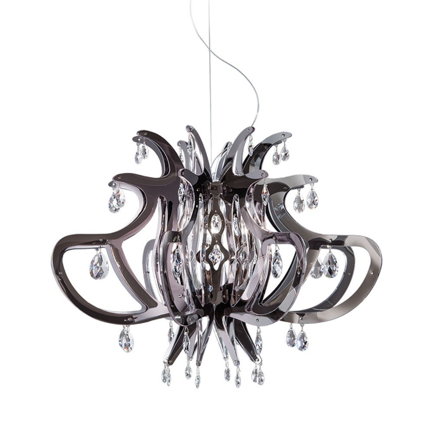 Suspension Medusa Suspension SLAMP Pewter 360º | Leroy Merlin