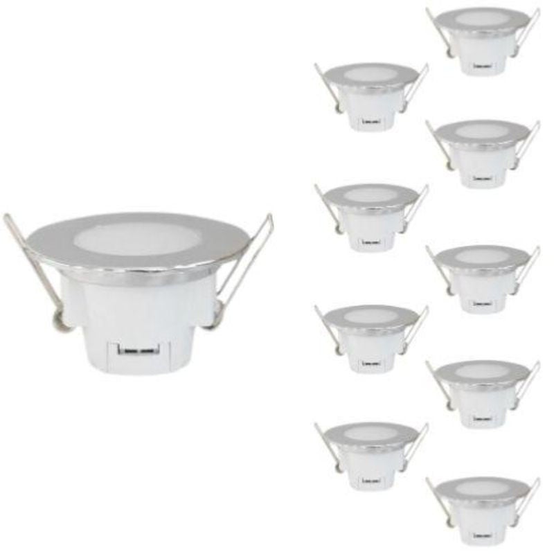 Spot LED Etanche 5W Rond Encastrable IP65 - Pack de 10 / Blanc Froid ...