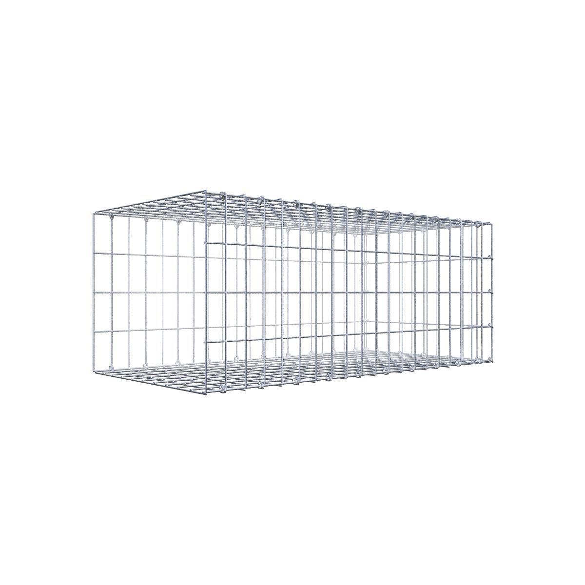 Gabiona - Gabion à monter en longueur 100 cm x 40 cm x 50 cm (L x H x P), maille 5 x 10 cm ...