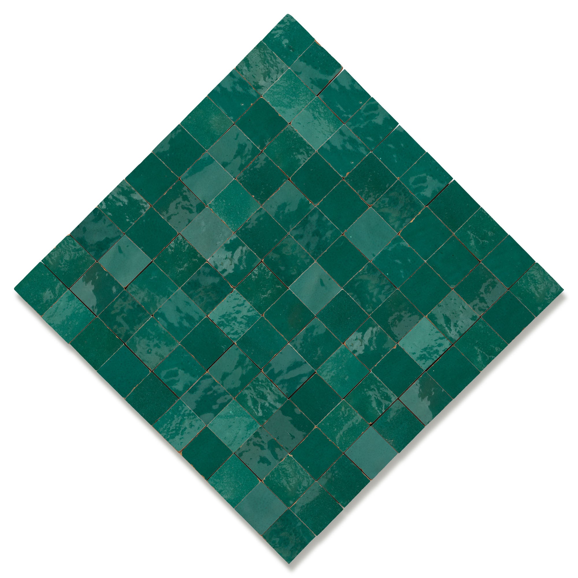 Carrelage Zellige Marocain Vert Emeraude 3x3 cm (vendu par 1 m²) - RO ...