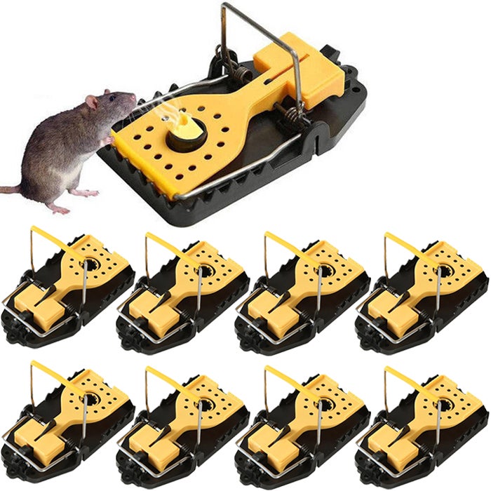 Paquete de 8 trampas para ratones, trampas para ratas sensibles para ...