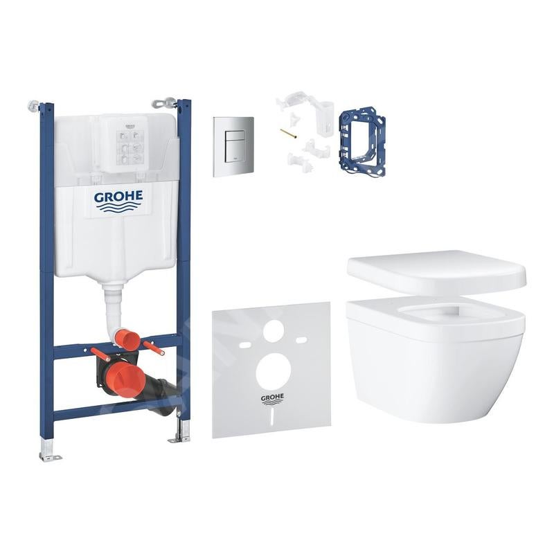 Grohe Solido - Set de bâti-support, cuvette Euro Ceramic et abattant ...