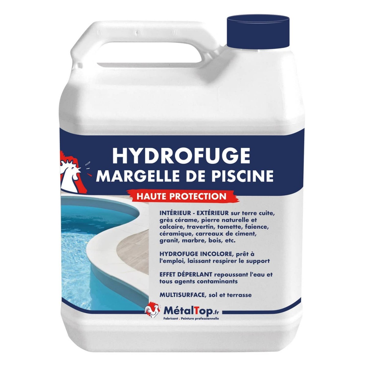 Hydrofuge Margelle De Piscine - 5 L - Métaltop | Leroy Merlin