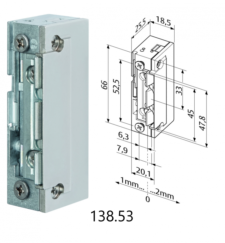 Gâche électrique profix 2 rupture - Tension : 24 Volts - EFF | Leroy Merlin