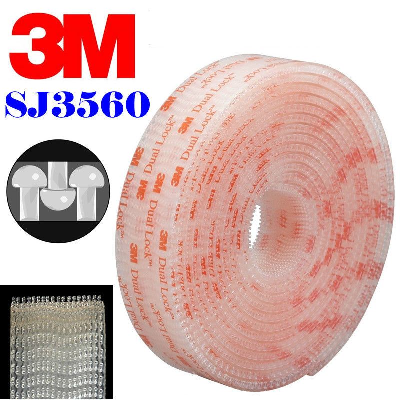 Velcro adesivo Dual lock SJ3560 3M™ trasparente da 25mm | Leroy Merlin