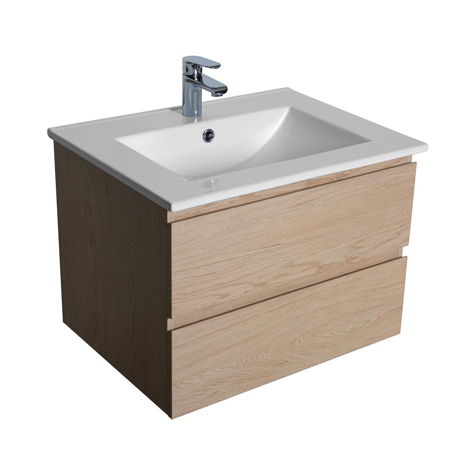Meuble simple vasque 60cm SORRENTO + vasque | Leroy Merlin