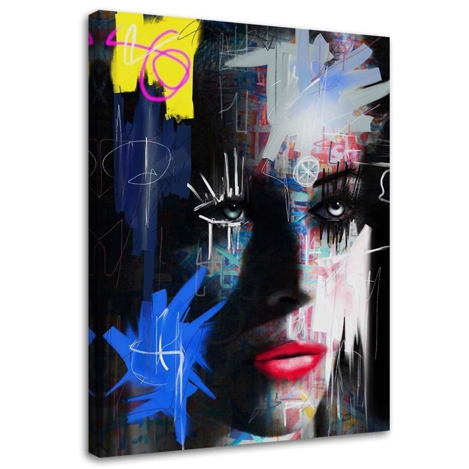 Tableau portrait abstrait - 40 x 60 cm | Leroy Merlin