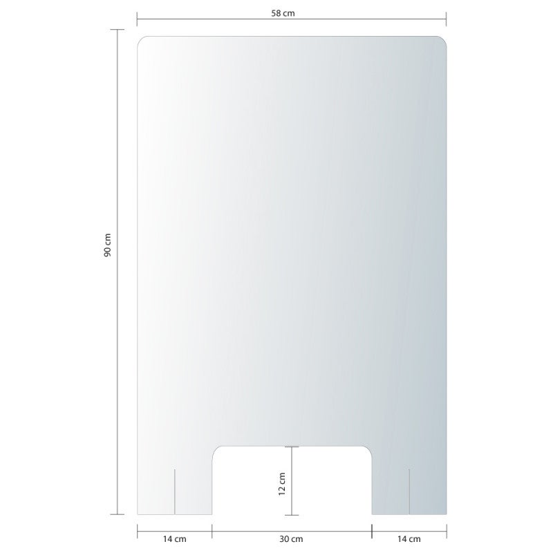 Vitre de protection anti 90 x 58 cm | Leroy Merlin