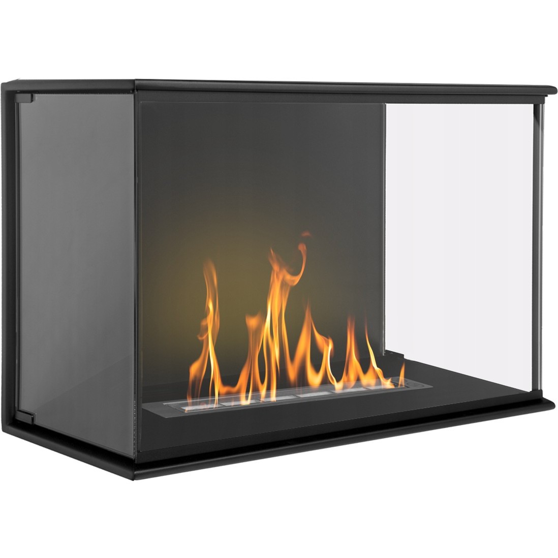 Chimenea de bioetanol empotrada AFLAMO Lares 100 de tres lados | Leroy ...