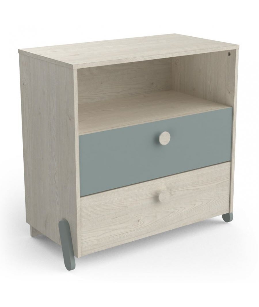 COMMODE ENFANT AVEC 2 TIROIRS ET NICHE ARAN | Leroy Merlin