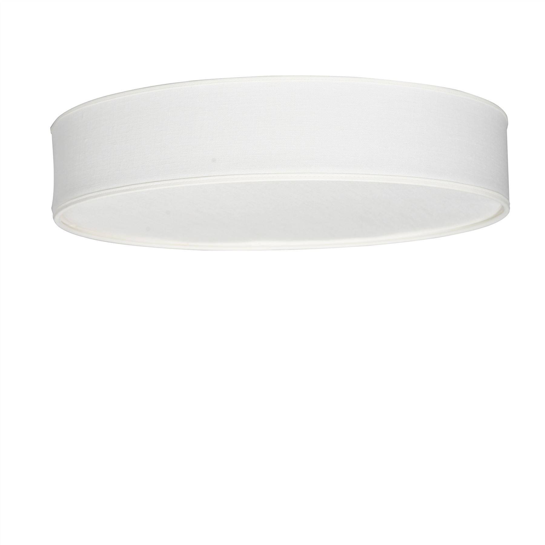 Belid Soft - Plafonnier LED à 1 Lumière, Lin Blanc, E27 | Leroy Merlin