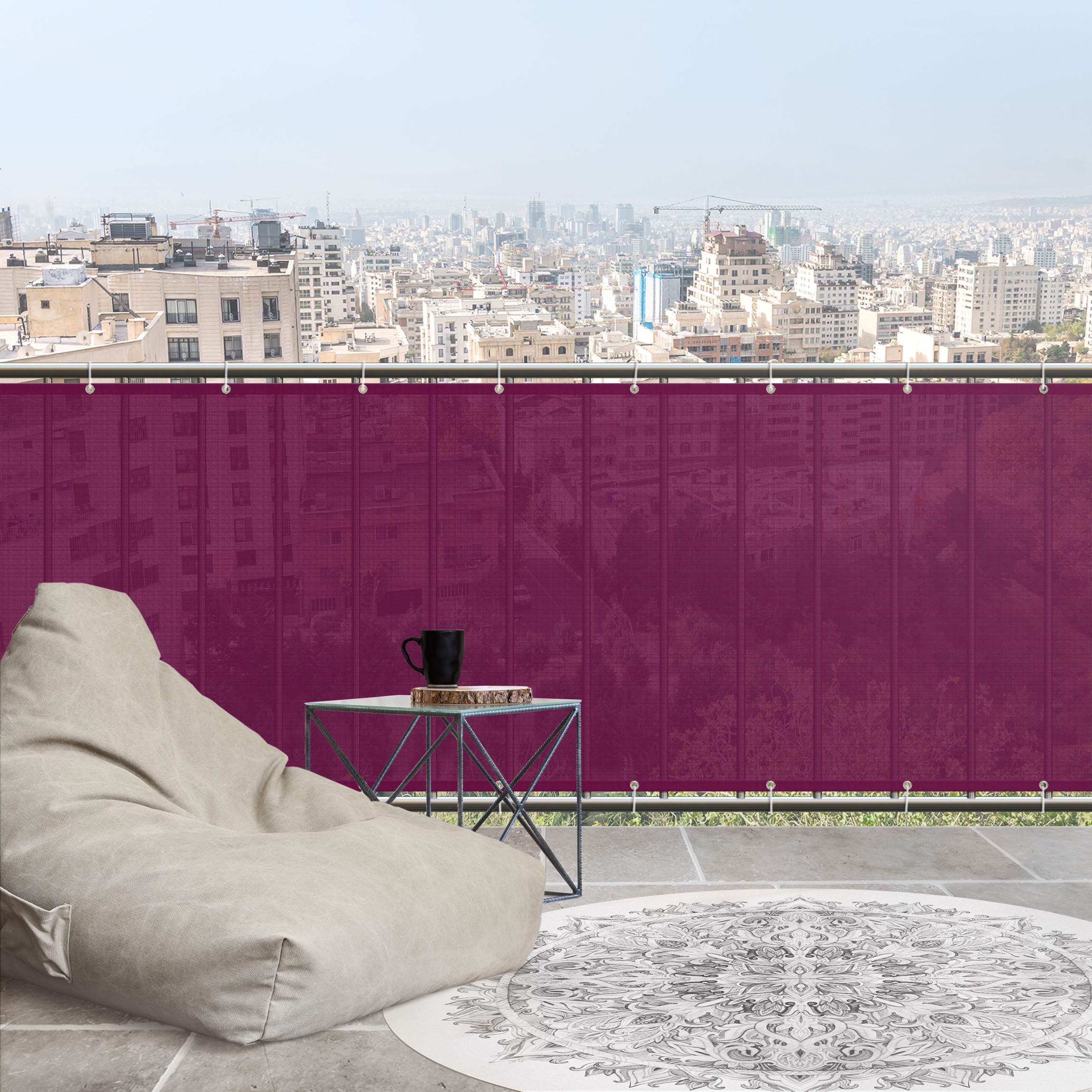 Brise-vue pour balcon - Fuchsia 950 x 100 cm | Leroy Merlin