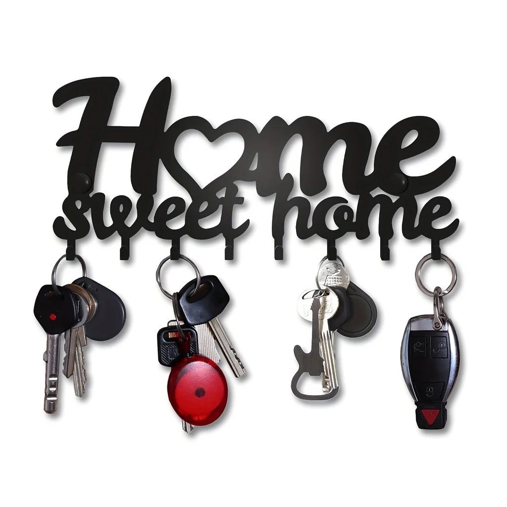 Porte Clef Mural Design, Home Sweet Home Porte Clé Mural, Boite A Clef ...