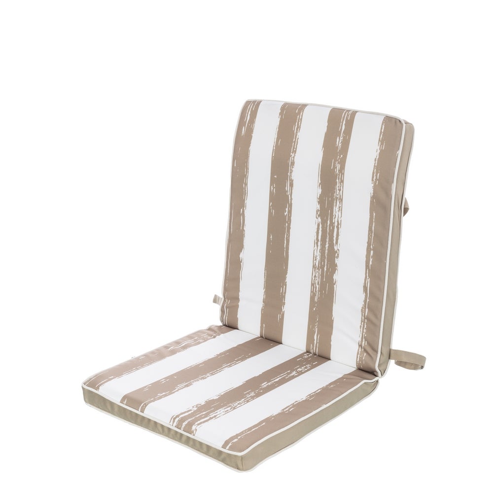 Cojín de exterior para silla beige de poliéster de 40x90 cm | Leroy Merlin
