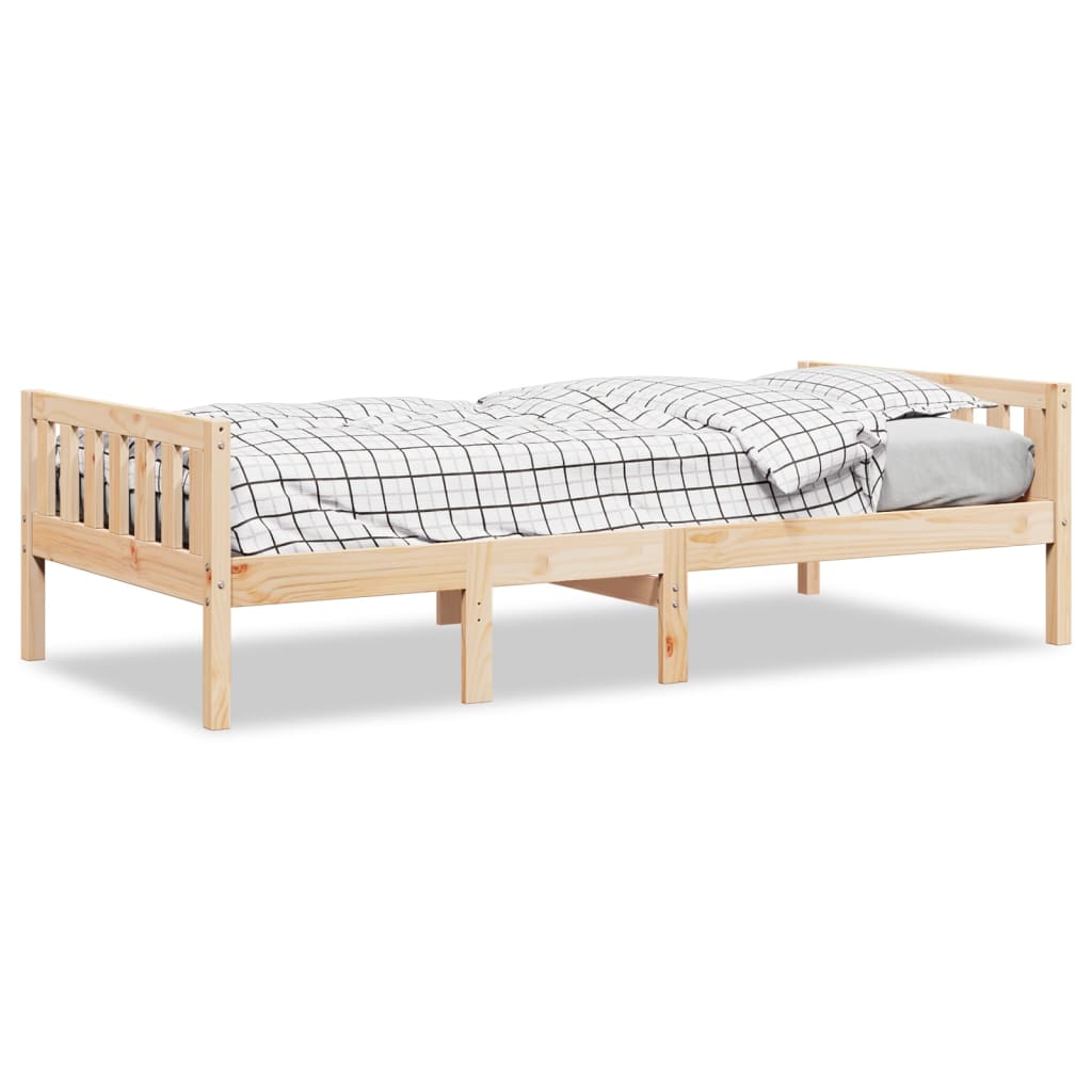 Lit simple | Lit pour enfants sans matelas 75x190 cm bois de pin massif ...