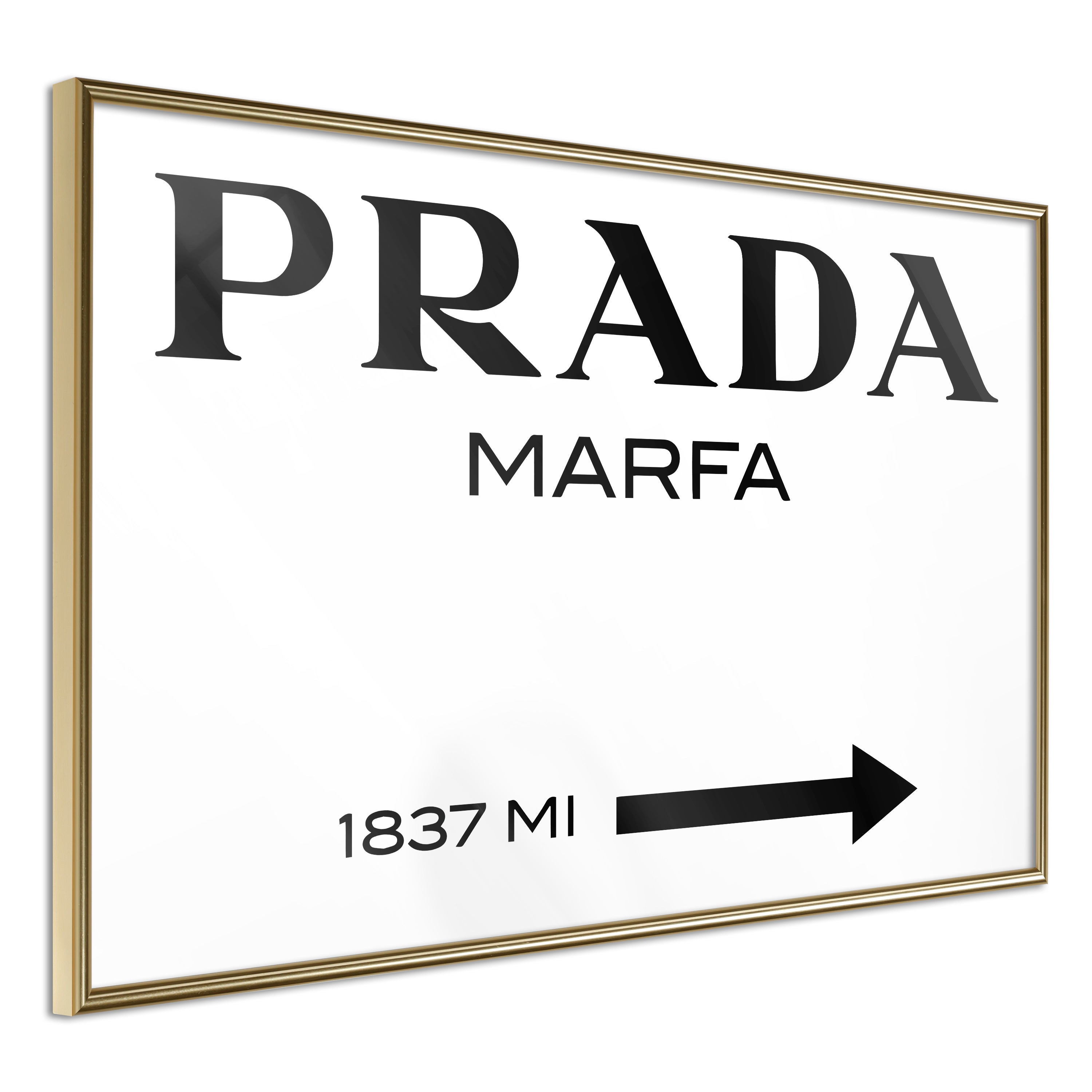 Poster et affiche - Prada (White) - 90x60 | Leroy Merlin