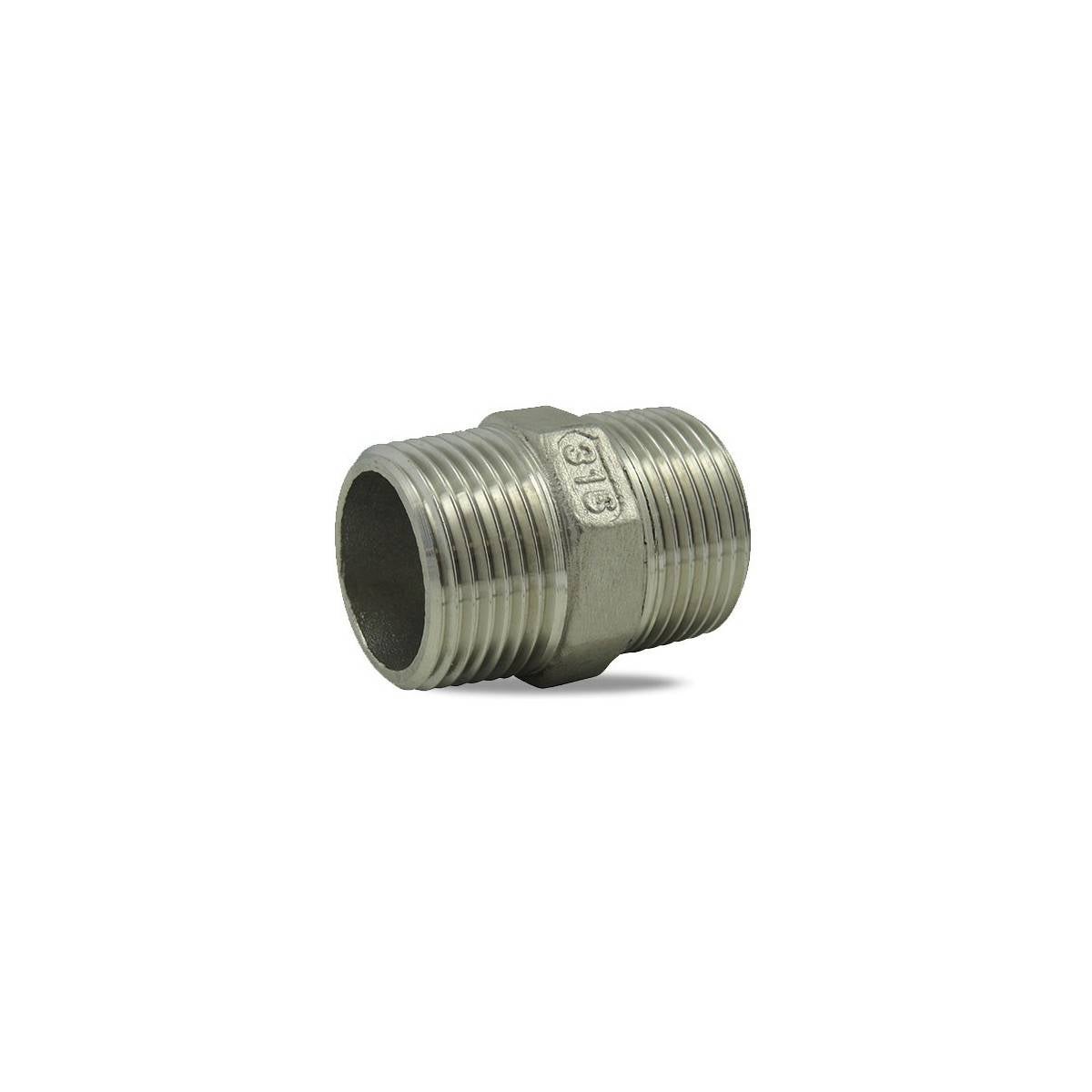 Mamelon male/male en inox 316 - 4'' | Leroy Merlin