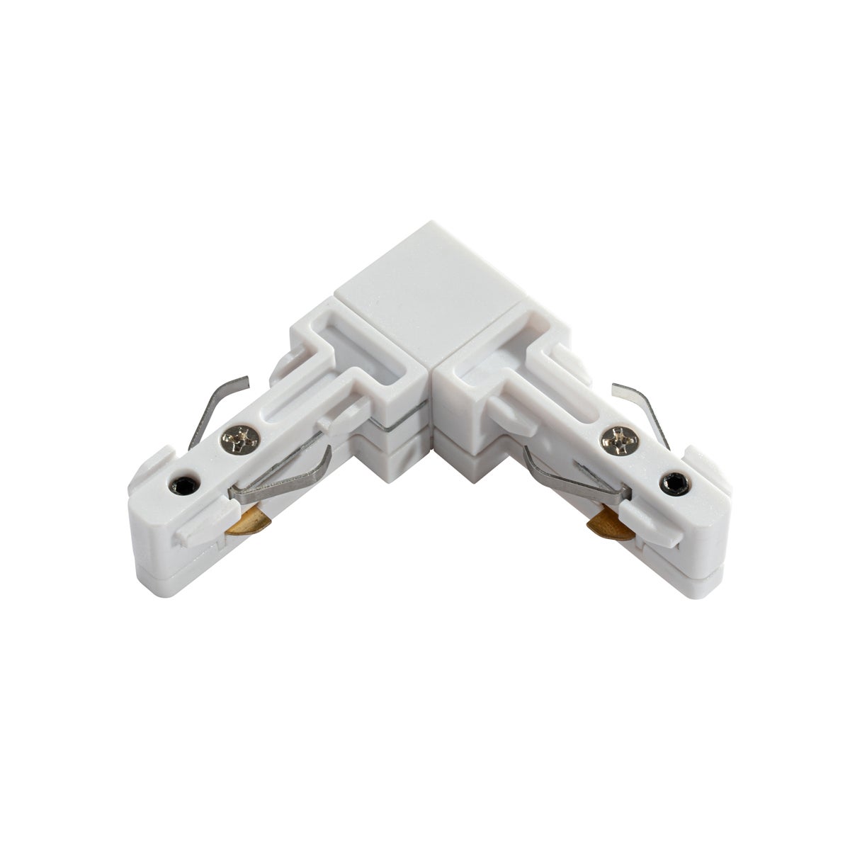 Conector en L para raíles blancos monofásicos - Slimline | Leroy Merlin