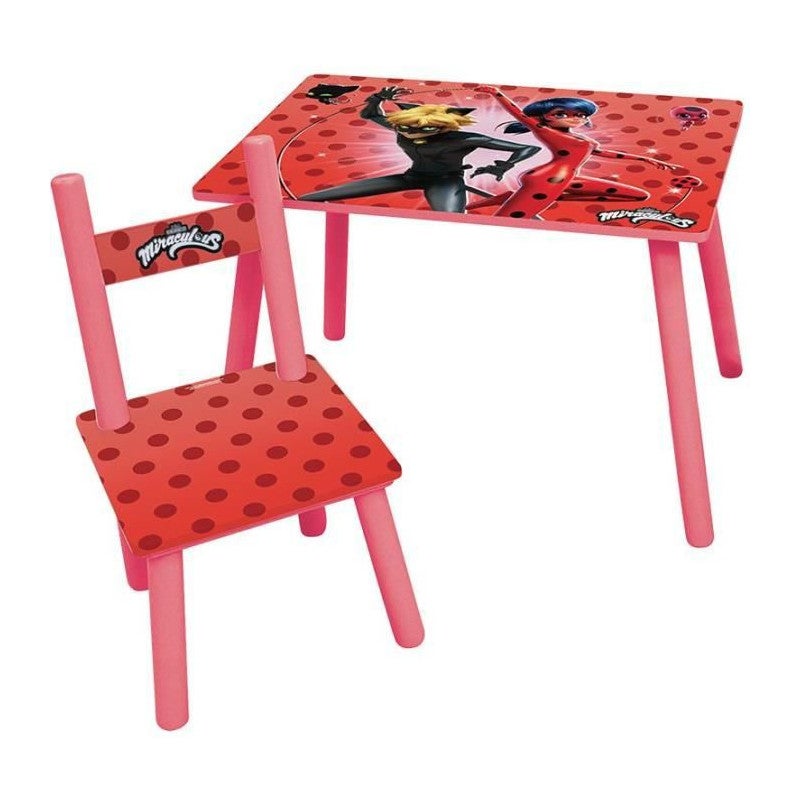 FUN HOUSE Miraculous Ladybug Table H 41,5 cm x l 61 cm x P 42 cm avec ...