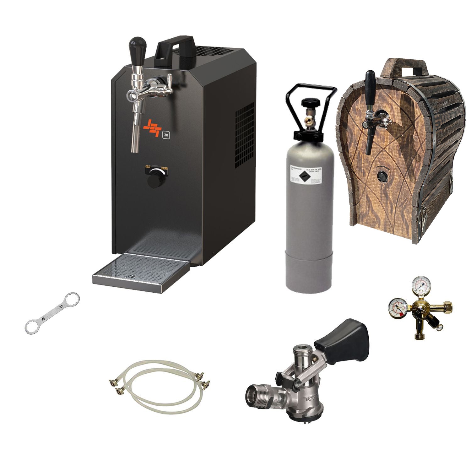 Ensemble complet - Tireuse a biere - JET 30 machine a biere, 1 ligne ...