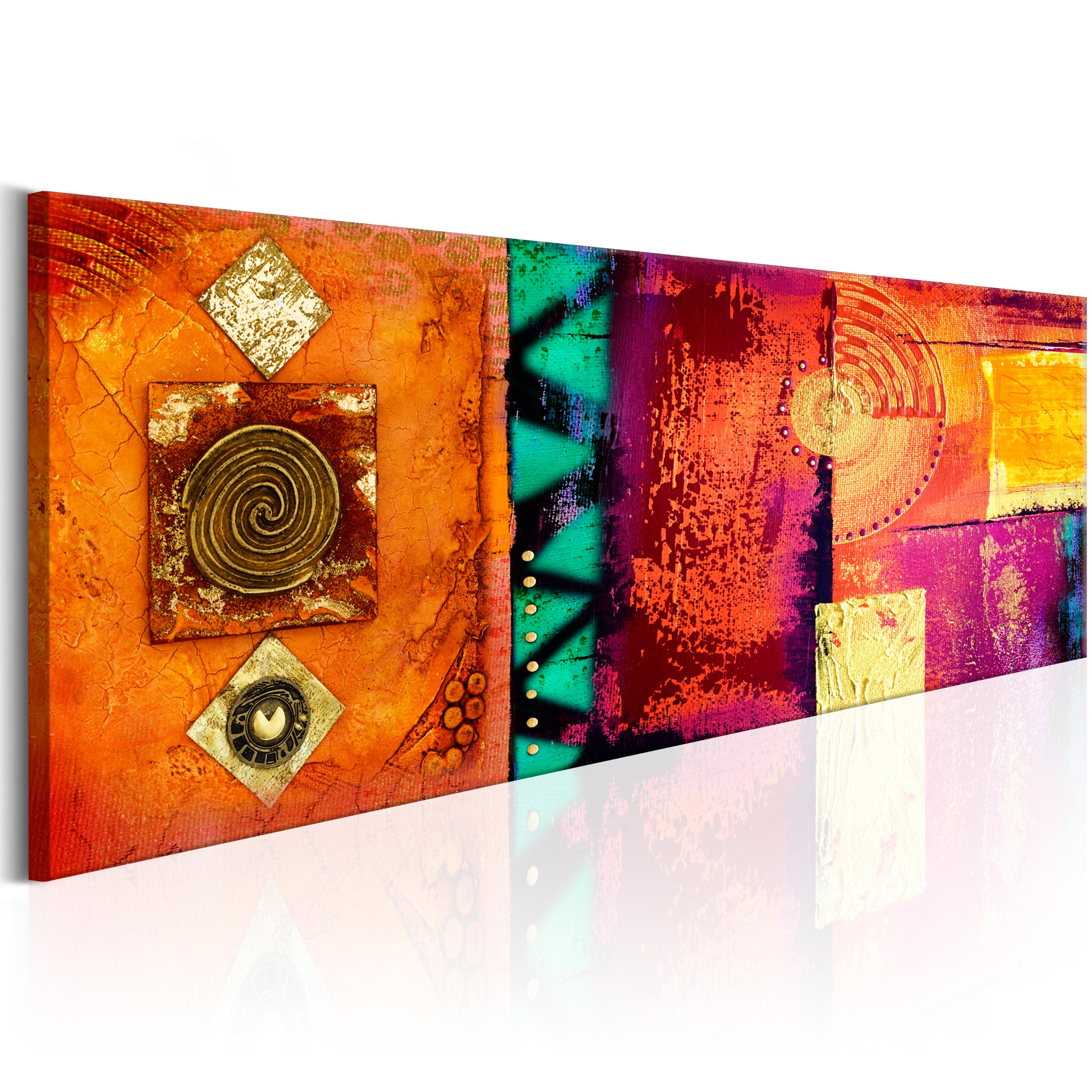 Tableau - Orange Abstraction [120x40] | Leroy Merlin