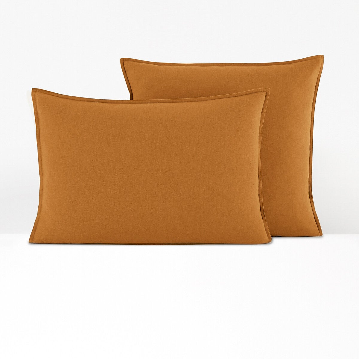 Taie d'oreiller, flanelle coton, Clara - Caramel - 63 x 63 cm | Leroy ...